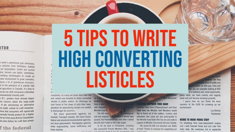 5 Tips On How To Write Listicles That Convert